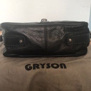 Gryson | Bags | Gryson Italian Leather Purse In Black | Poshmark